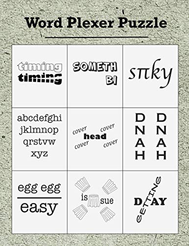 Word Plexer Puzzle: Rebus Puzzles Word Phrase Games Teasers Book Large ...